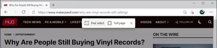 Microsoft Edge တွင် Full-Page Screenshots ရိုက်နည်း 10136_2