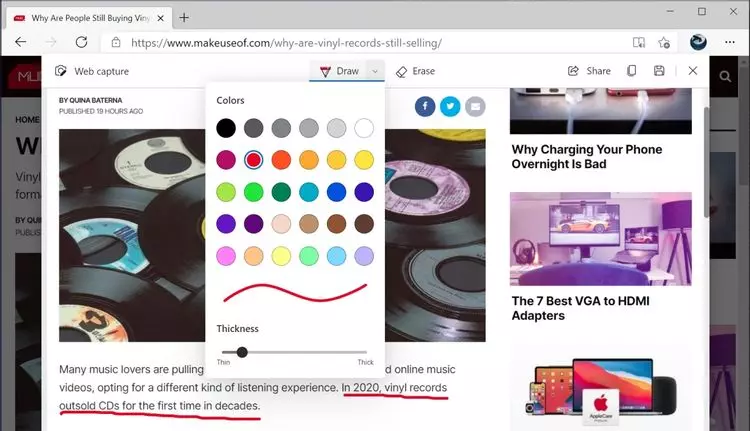 Kuidas teha Microsoft Edge'is täisleheküljelisi ekraanipilte 10136_4