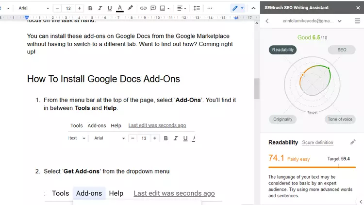 Google Docs بىلەن SEO دوستانە مەزمۇننى قانداق يېزىش 10222_9