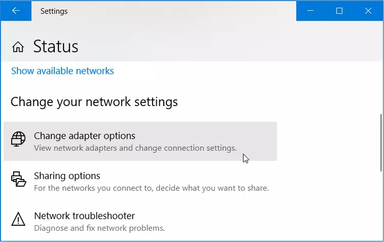 8 וועגן צו עפֿענען די Windows Network Connections Tool 10238_4