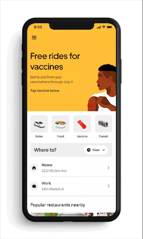 Nu kan du få gratis Uber-resor till vaccinationscenter 10345_2
