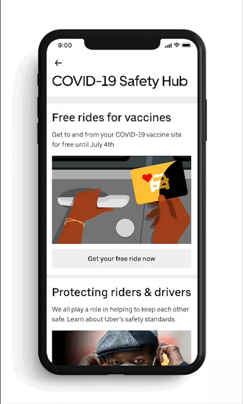 Сега можете да добиете бесплатни Uber возења до центрите за вакцинација 10345_3