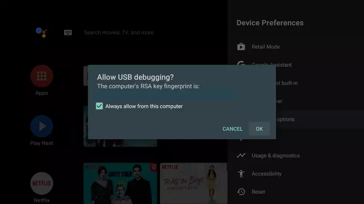 Android TV تي ADB ڪيئن سيٽ اپ ۽ استعمال ڪجي 10398_6