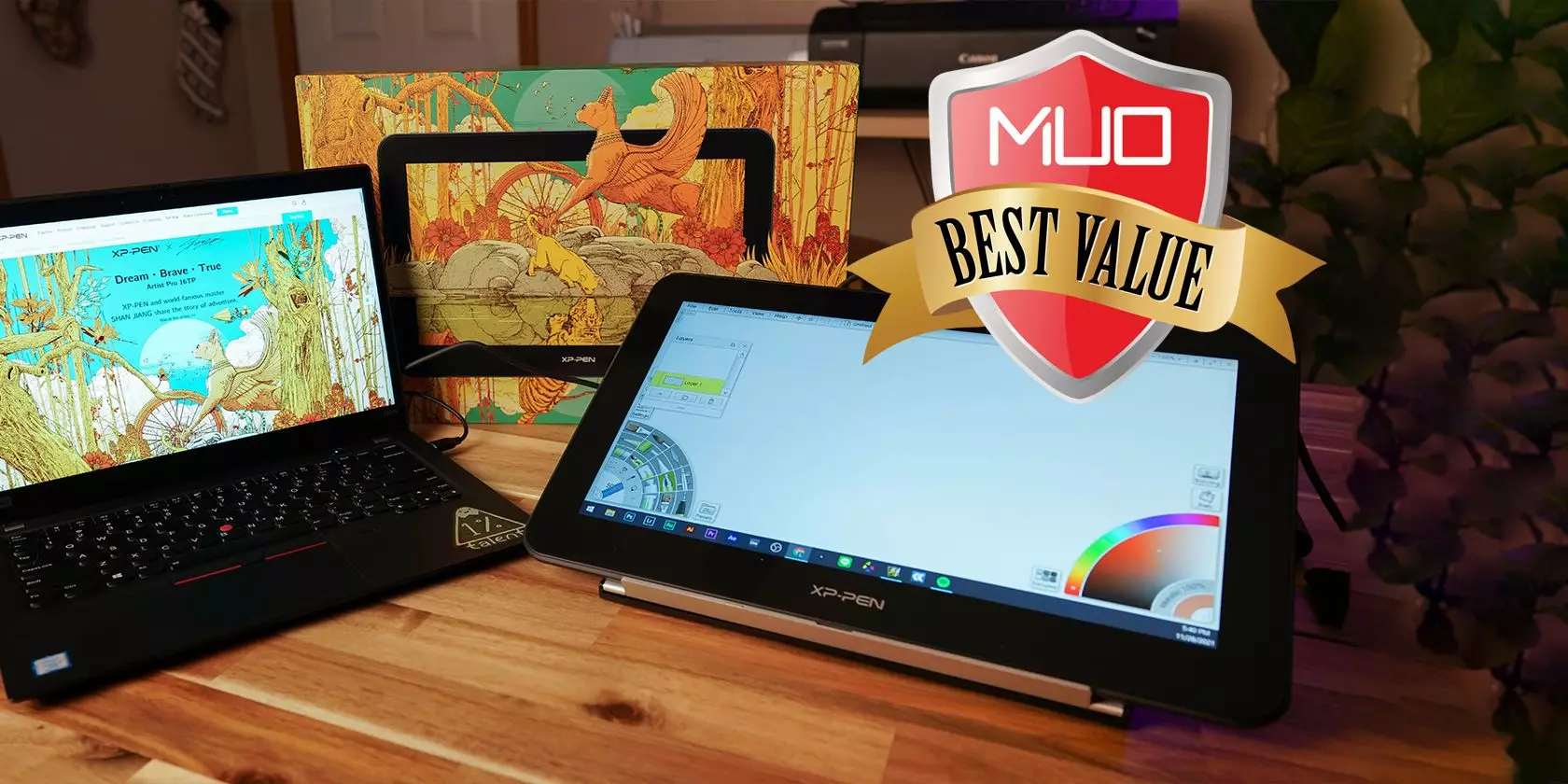 XP-Pen Artist Pro 16TP සමාලෝචනය: හොඳම දැරිය හැකි Multi-Touch 4K Drawing Tablet?