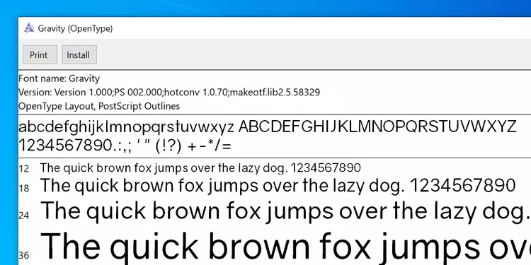 Fa'afefea ona fa'aopoopo Fonts ile Adobe Photoshop ile Windows ma Mac 10629_2