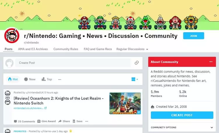 9 najboljih web stranica za Nintendo igrače 10964_4