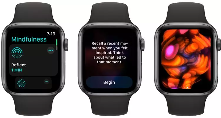 Com utilitzar l'aplicació Apple Watch Mindfulness a watchOS 8 11096_2