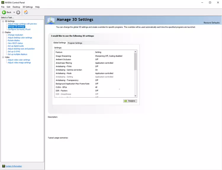 Las configuraciones más importantes que debe cambiar en el paquete de controladores de Nvidia 11564_4