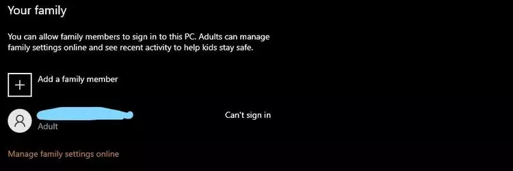 Ntuziaka nzọụkwụ site na ime Windows 10 PC Child enyi na enyi 11574_2