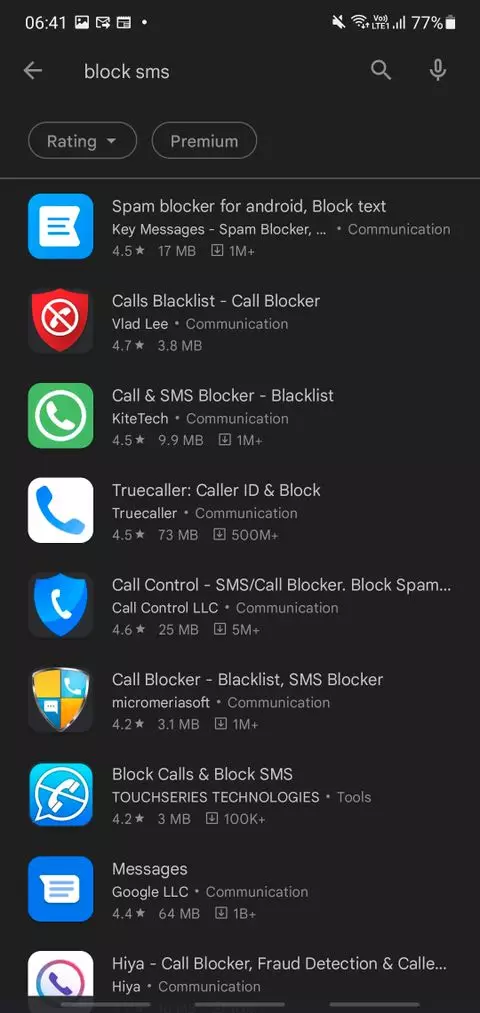 Paano I-block ang Mga Text Message sa isang Samsung Galaxy Phone 11592_18