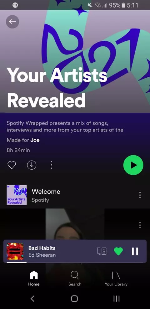 Spotify opakowane w 2021 r. Przybyło: oto jak wyświetlić swoje 11651_3