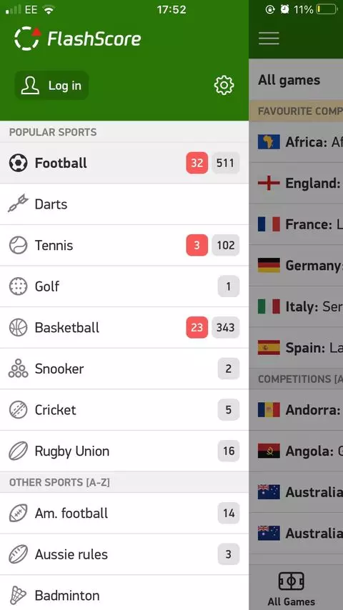 As 7 mellores aplicacións para comprobar os resultados deportivos no teu iPhone 116_6