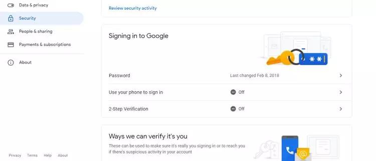 Jak nastavit záložní kódy Authenticator pro váš účet Google 11722_3