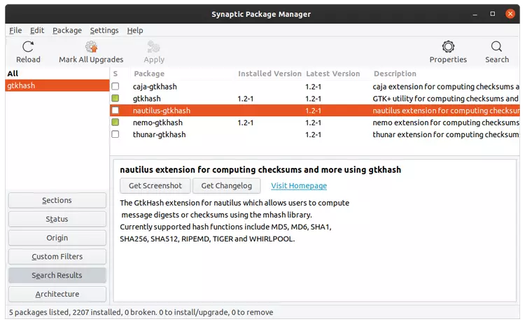 Linux-da fayl bütövlüyünü GtkHash ilə asan yolla yoxlayın 1176_5