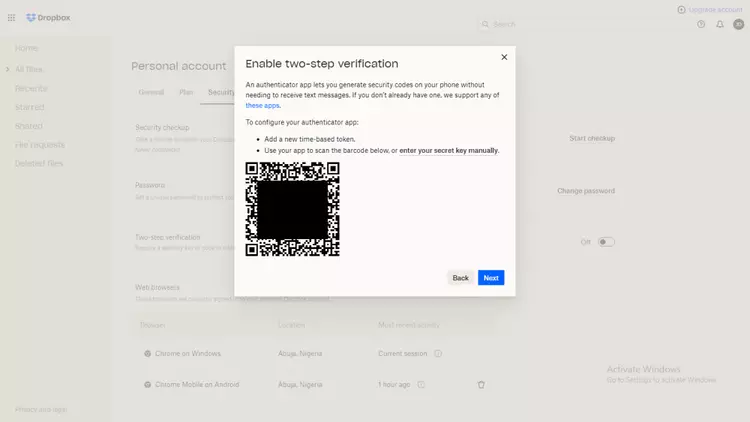 Cara Mendayakan Pengesahan Dua Langkah dalam Dropbox 11830_12