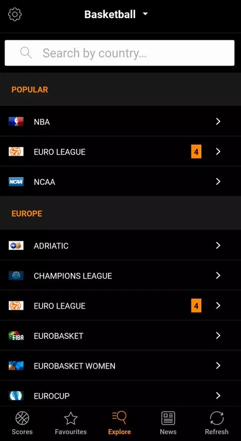 De 6 bedste sportsresultater-apps til Android 11866_6