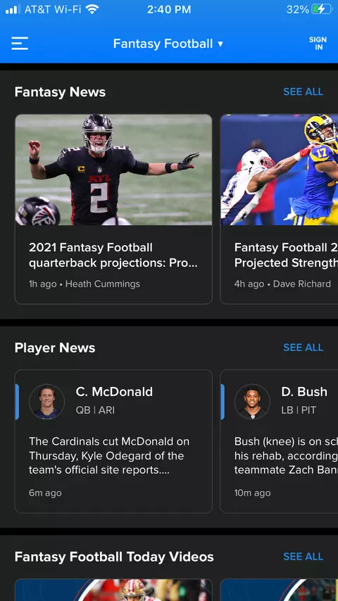 Le 6 Best Fantasy Football Apps 11870_13