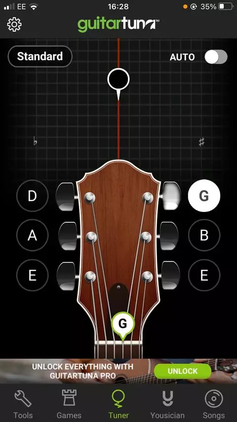 Ang 5 Pinakamahusay na Apps para sa Pag-tune ng Iyong Gitara sa iPhone o Android 11957_5