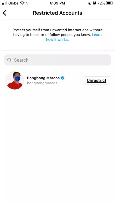 Hoe om die beperkingsmodus op Instagram te aktiveer 12034_9