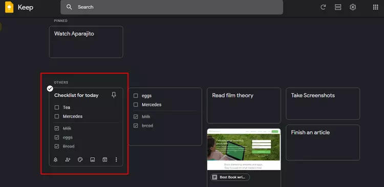 Google Keep көмегімен жақсырақ істер тізімін жасаудың 5 жолы 12071_6