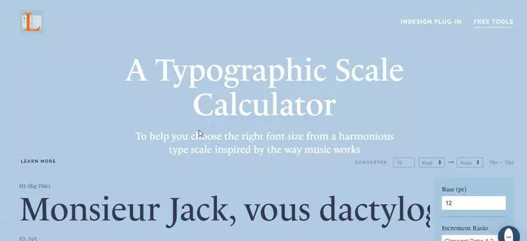 6 Mga Calculator ng Laki ng Font para sa Mas Magagandang Mensahe 1232_5