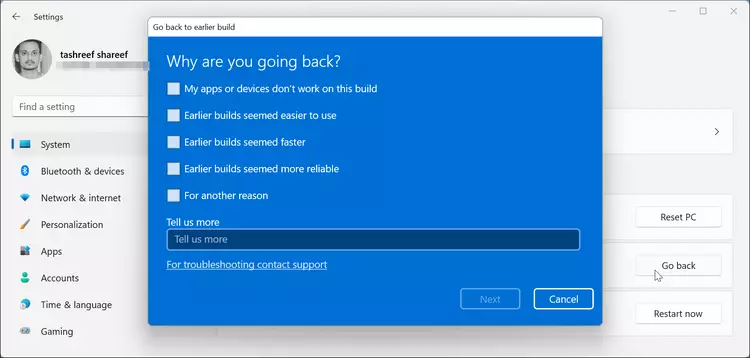 Cara Downgrade saka Windows 11 menyang Windows 10 12401_3