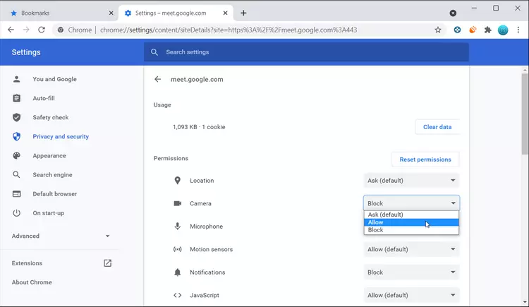 GoogleMeetカメラを修正する7つの方法が失敗しました 12406_4