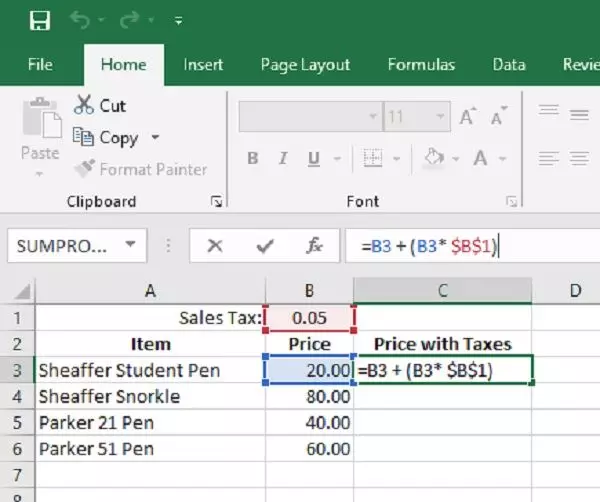 Maitiro ekukopa Formulas muMicrosoft Excel 12473_3