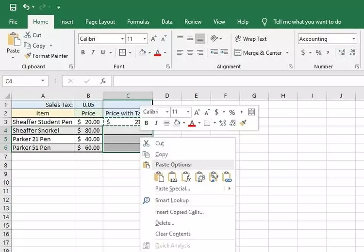 Kako kopirati formule v Microsoft Excel 12473_9