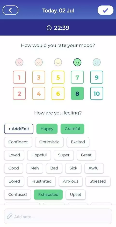 De 6 Bêste Mood Tracker-apps foar iOS en Android 12569_5