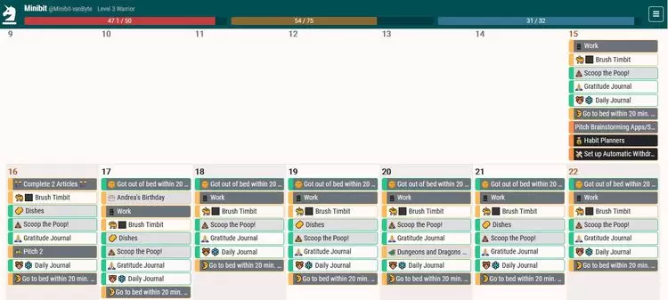 របៀបប្រើ Habitica ជាកម្មវិធី Journaling and Planner 12572_2