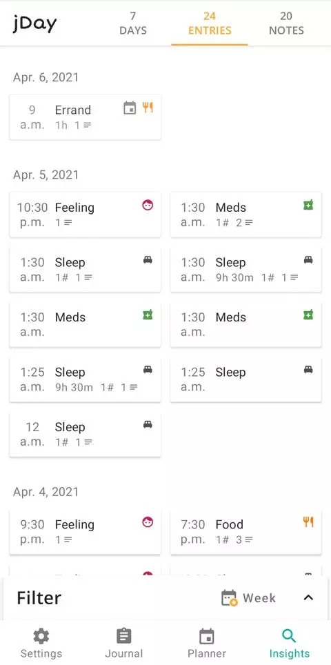 5-те най-добри приложения за здравни журнали за Android 12573_11
