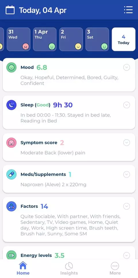 5 Aplikasi Jurnal Kesehatan Paling Apik kanggo Android 12573_8
