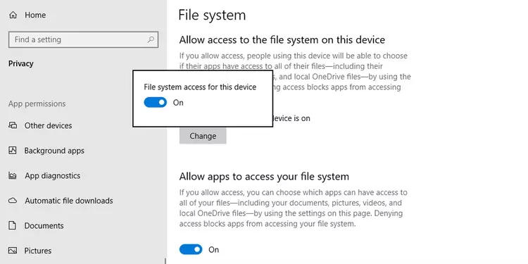 Yuav Ua Li Cas Hloov App Permissions hauv Windows 10 12594_5