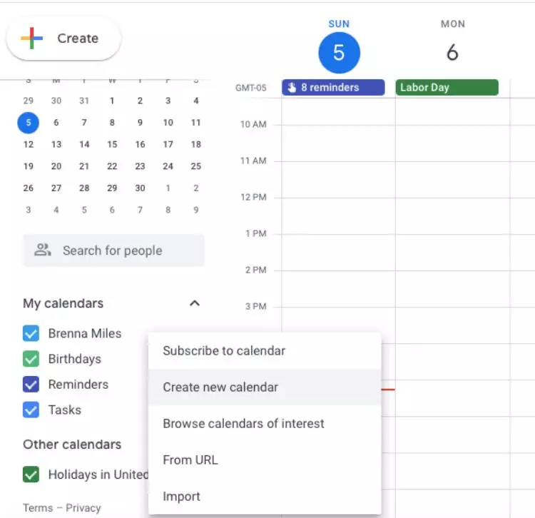 نحوه ایجاد یک برنامه کاری از خانه با استفاده از Google Calendar 12617_2
