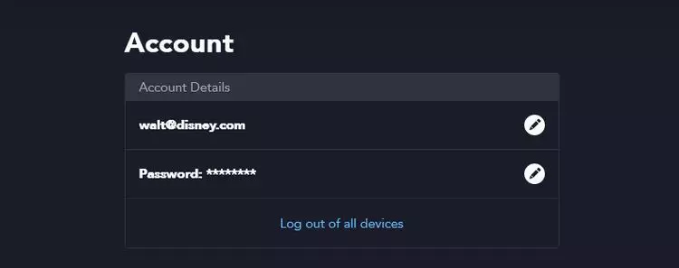 Otu esi agbanwe adreesị email Disney + ma ọ bụ paswọọdụ gị 12650_2