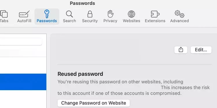 Yintoni omawuyenze ukuba ufumana iSafari eFanelekileyo yePassword Alert kwi-macOS 1274_2