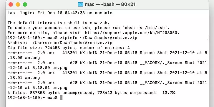 Како да отворите ZIP-датотеки на Mac 1283_3