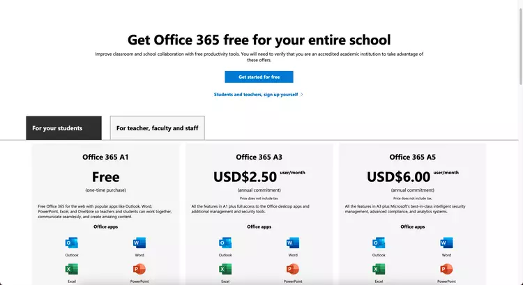 Hvernig á að fá ókeypis Microsoft Office fyrir nemendur 1297_2