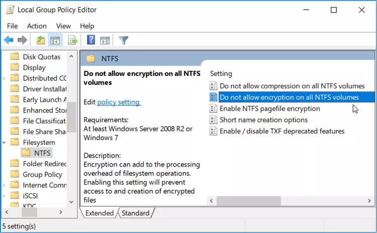 Unsa ang Windows Encrypting File System (EFS) ug Giunsa Nimo Pag-enable o Pag-disable Kini? 13108_3