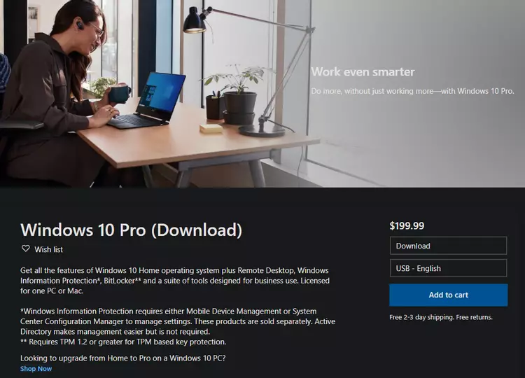 Windows 10 Pro vs. Enterprise: តើអ្វីជាភាពខុសគ្នា? 13609_2
