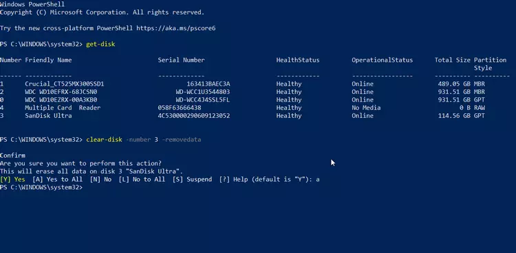 Como particionar e formatar uma unidade usando o PowerShell 13631_3