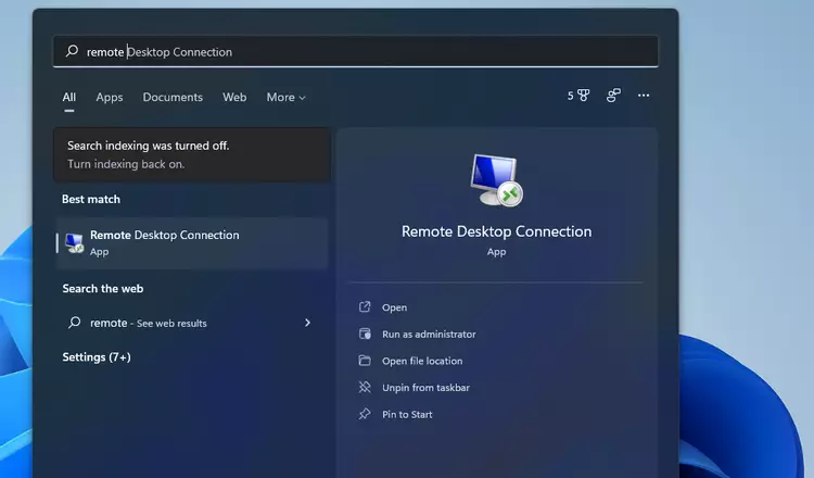 6 modi per aprire lo strumento di connessione desktop remoto in Windows 11 13681_3