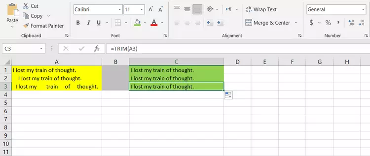 Cum se utilizează funcția TRIM în Excel 13775_3