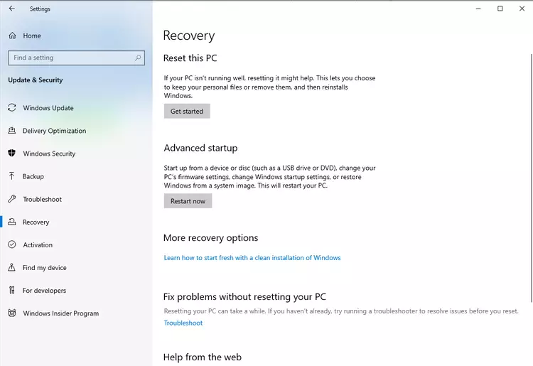 7 Mga Paraan para Mag-boot sa Windows Recovery Environment 13997_3