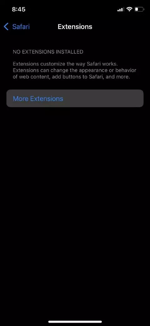 Endlech kënnt Dir Safari Extensiounen op iPhone mat iOS 15 installéieren: Hei ass wéi 14095_4