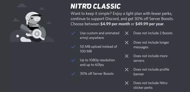 I-Discord Nitro vs. Discord Nitro Classic: Ukuqonda Umehluko 14119_2