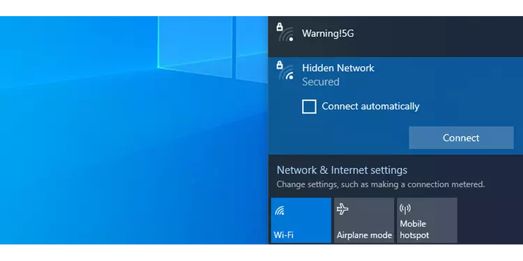 Bii o ṣe le Duro Windows 10 Lati Sisopọ Laifọwọyi si Nẹtiwọọki Wi-Fi kan 14204_2