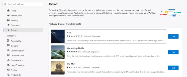 Giunsa ang Pagdugang Mga Tema sa Microsoft Edge 14213_2