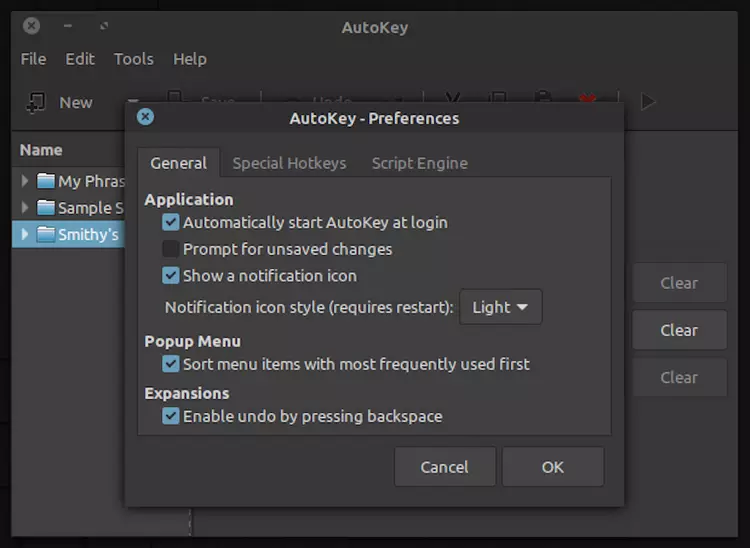 Como usar AutoKey para automatizar tarefas repetitivas en Linux 14267_3